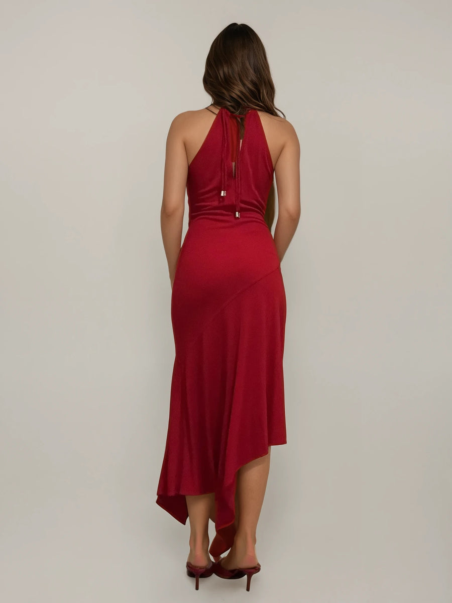 Escada Red Midi Dress – No Standing NYC